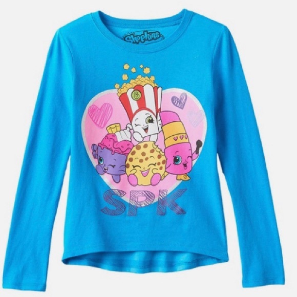 Shopkins | Shirts & Tops | Shopkins Long Sleeve T Shirt Size 6 Kids ...